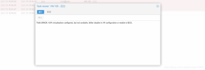 ProxmoxVE 启动虚拟主机报错：KVM virtualisation configured, but not available. Either disable in VM ...